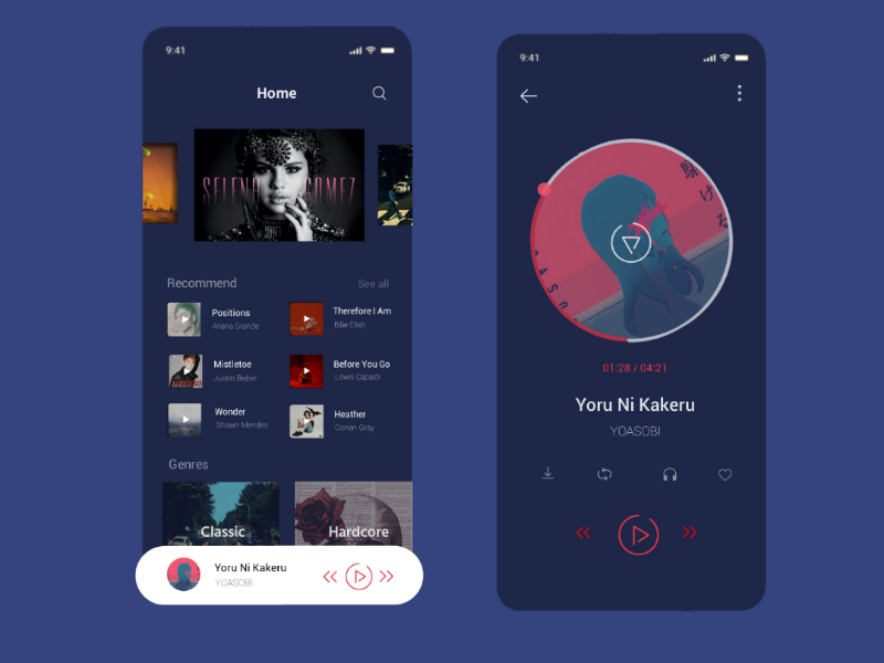 Music App UI Design by Reza Kurniawan on Dribbble