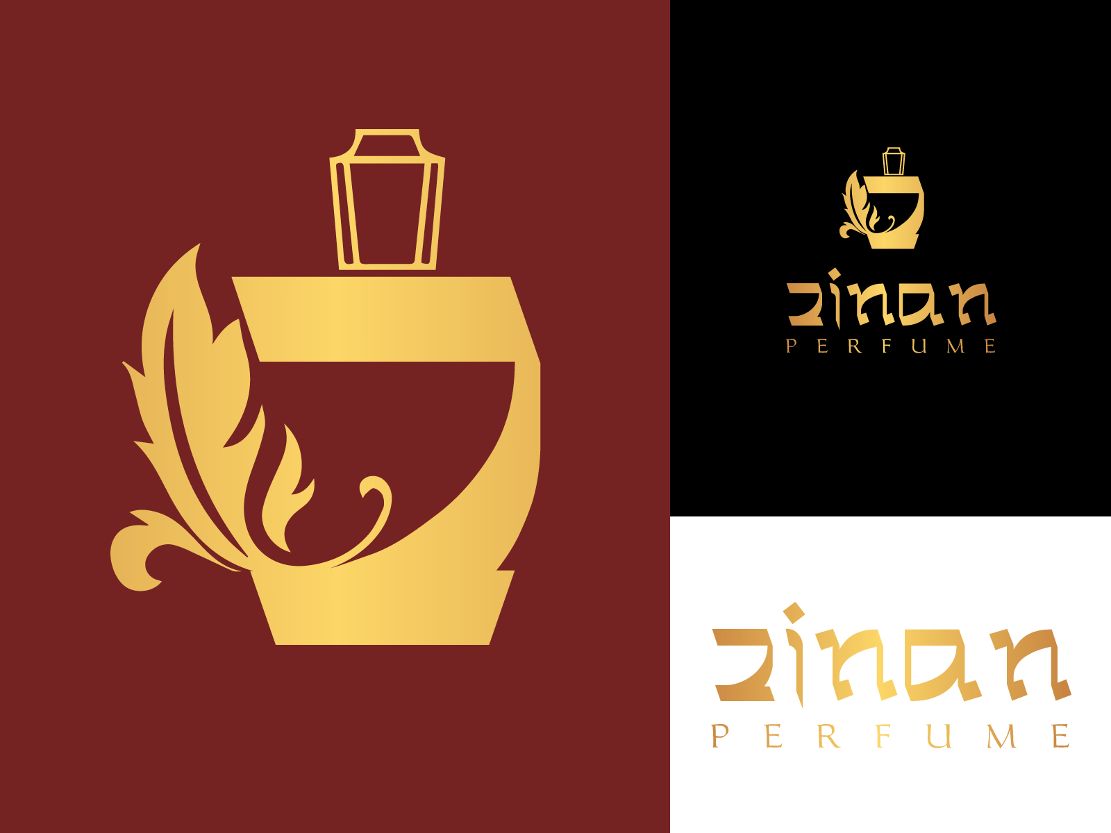 Zinan perfume logo by musafer on Dribbble