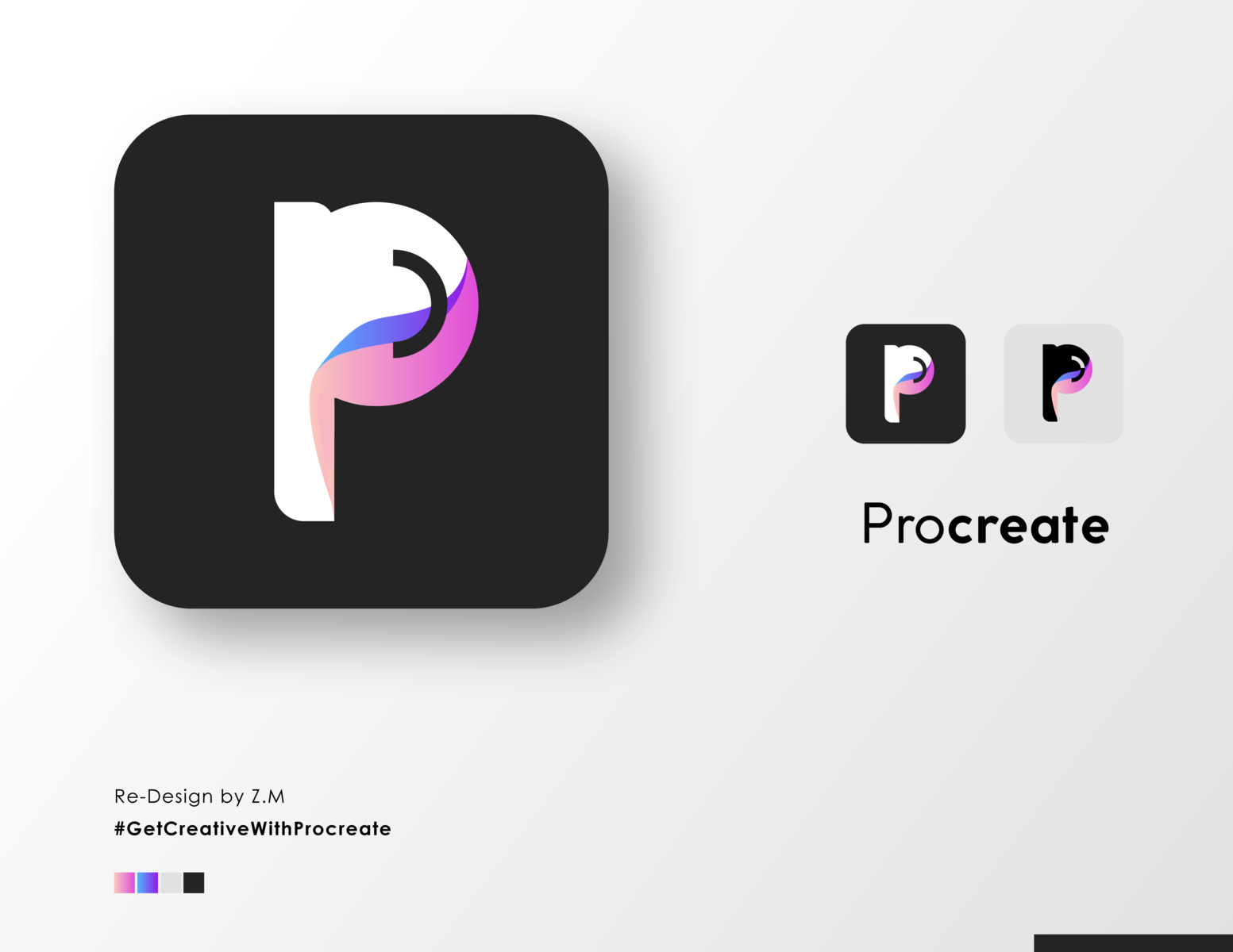 Procreate Logo Redesign - Visual Concept by Z.M by ZDM Studio on Dribbble