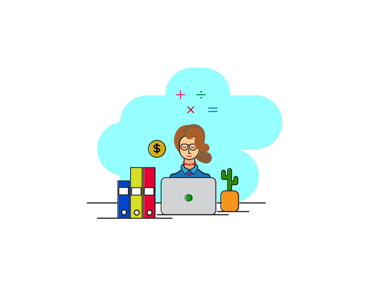 Accounting Illustration by ENB Creative on Dribbble