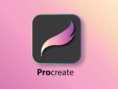 Procreate logo redesign by Cruxian on Dribbble