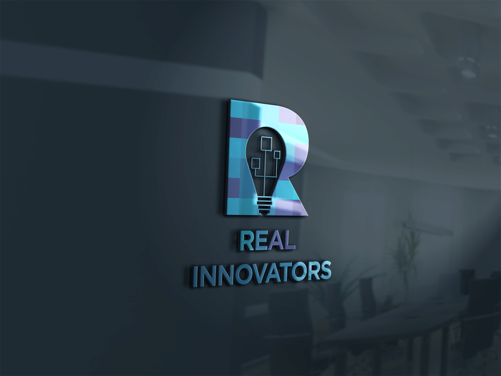 Real Innovators Logo Mockup by Ammar Qureshi on Dribbble