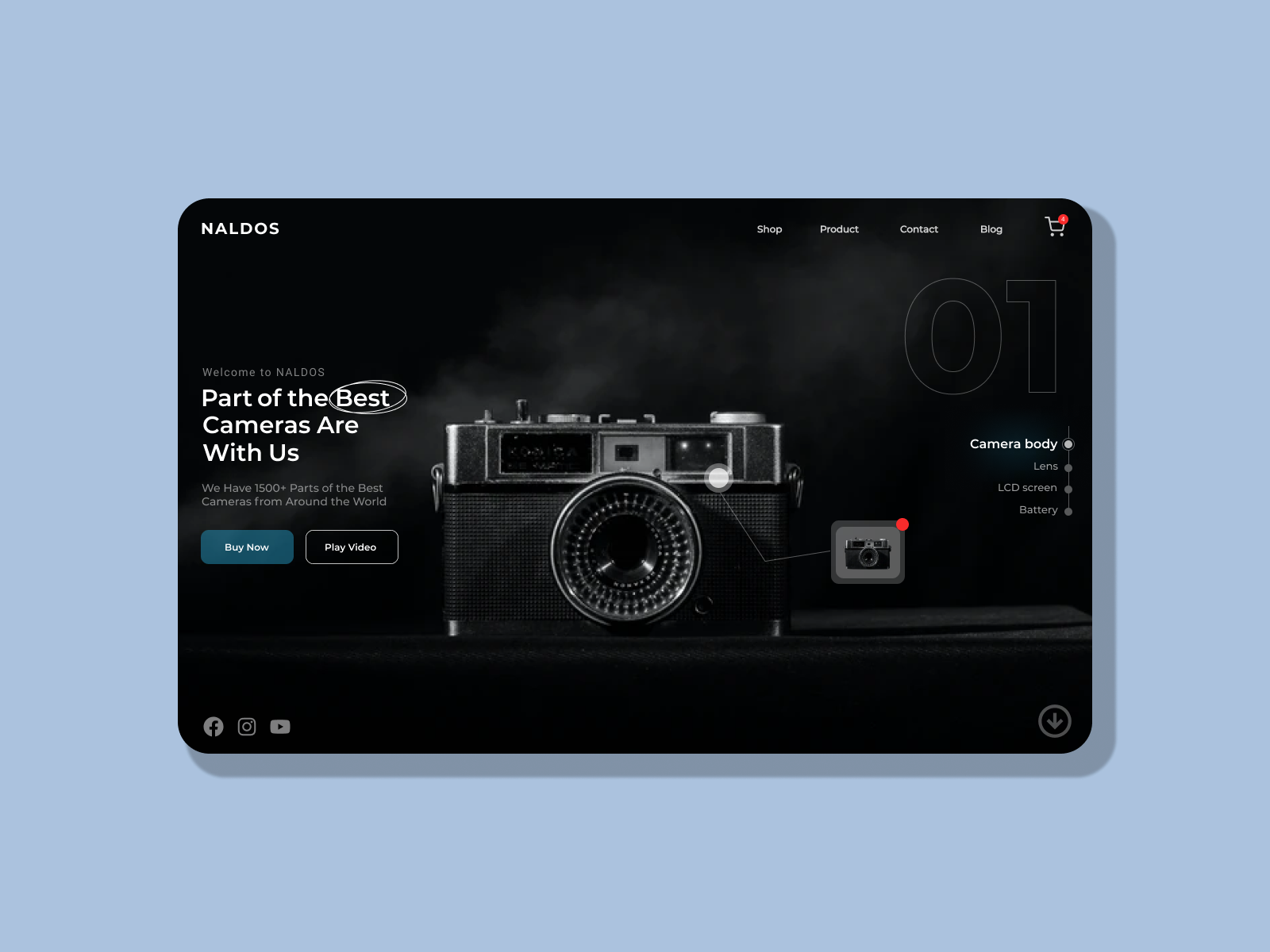 Camera - Web Design by Ricki Rinaldi on Dribbble