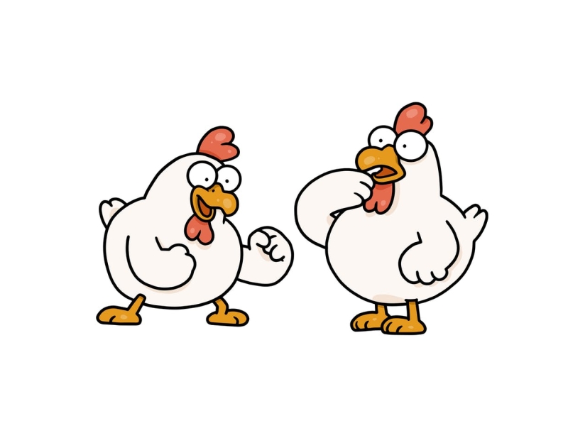Chicken Conversation by gienlee on Dribbble