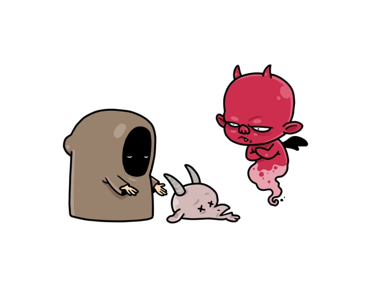 Deal with the devil by gienlee on Dribbble