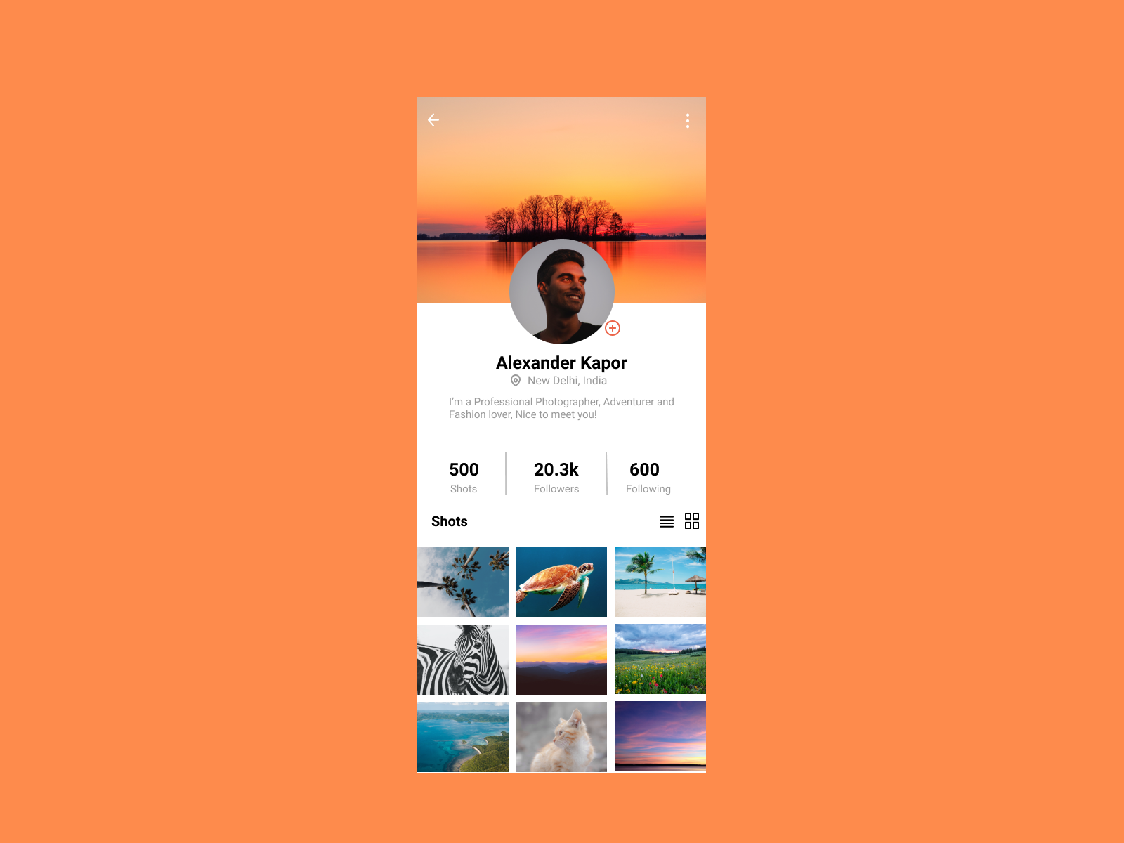User Profile Design by Designer A. on Dribbble
