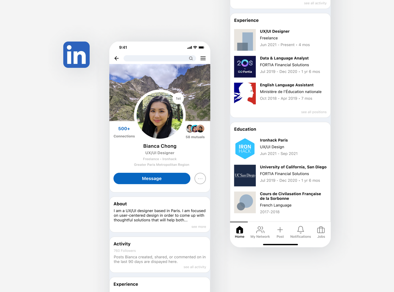 User Profile by Bianca Chong on Dribbble