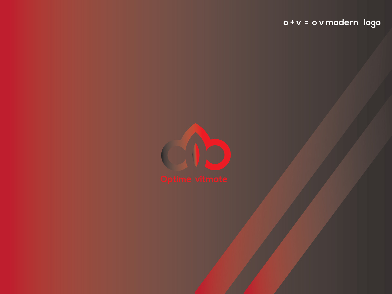 o + v = ov modern letter logo by Torikul Islam on Dribbble
