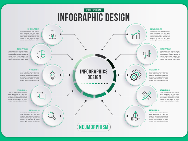 Infographic Design | Flow Chart | NEUMORPHISM by Mahfuzur Rahman Munna ...