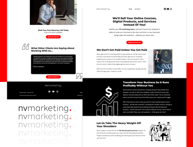 Website Design in Red/White/Black by Lyusi on Dribbble