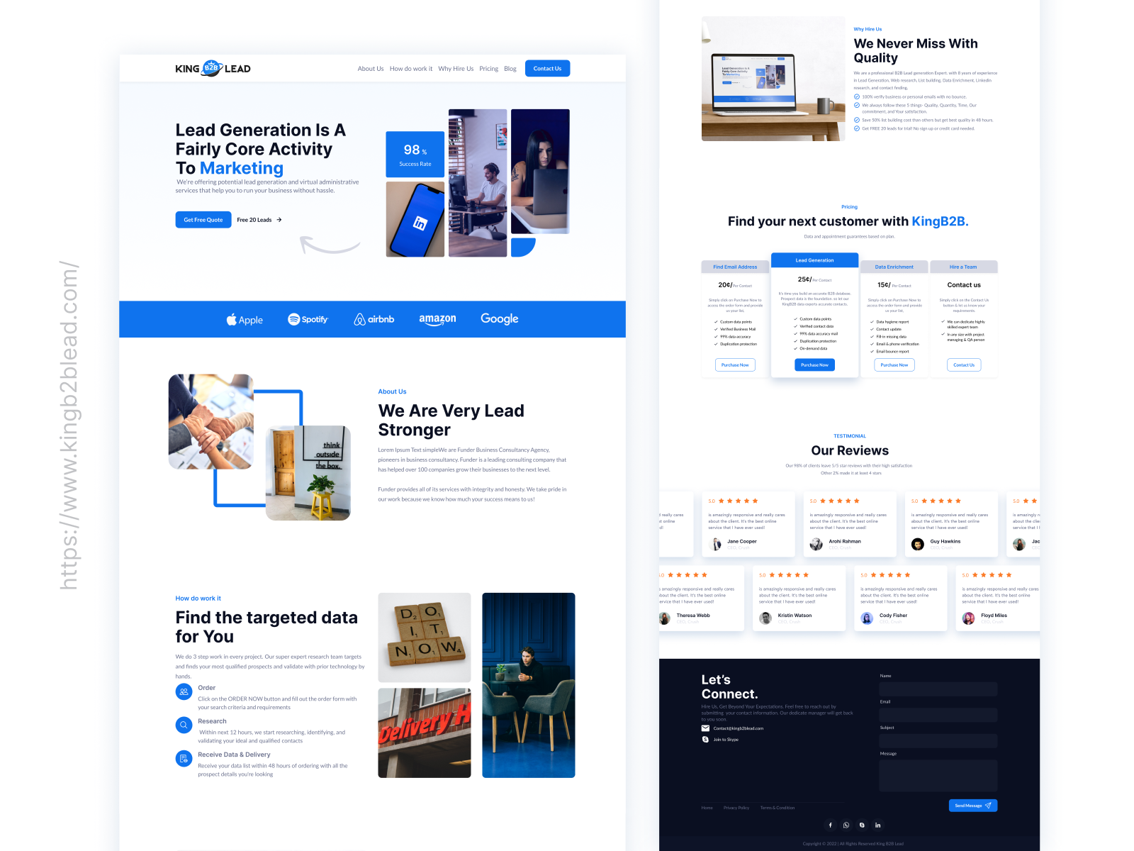 Lead Generation Digital Agency Landing page website design by Istie ...