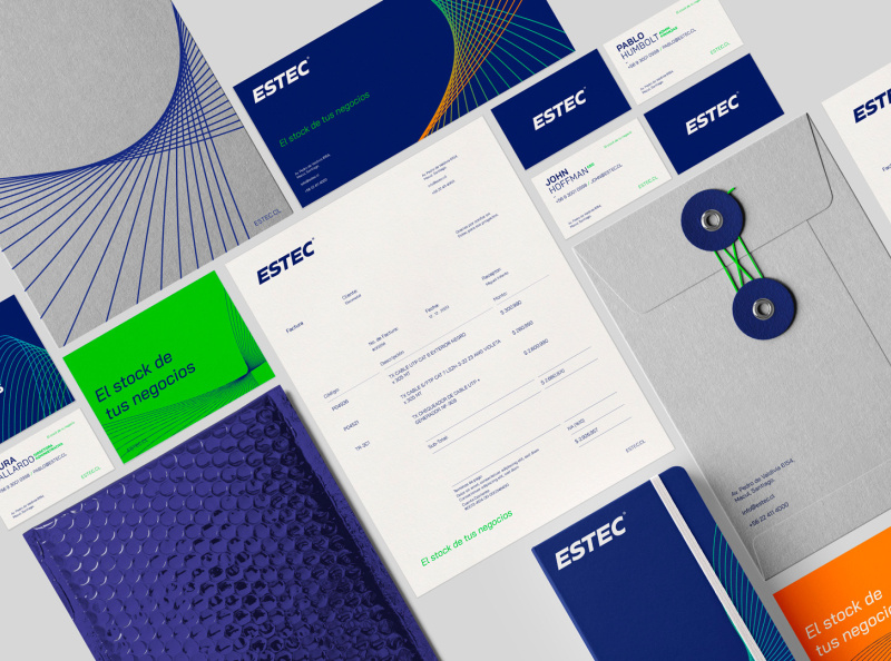 Estec Brand Identity Design by Andrés Ávila on Dribbble