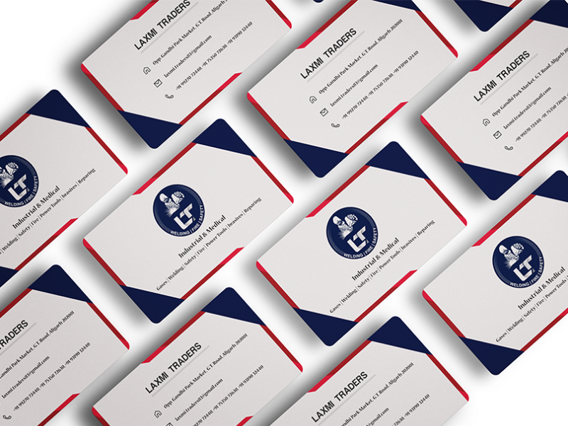 Visiting Card Design for Laxmi Traders by ArtologyPlus on Dribbble