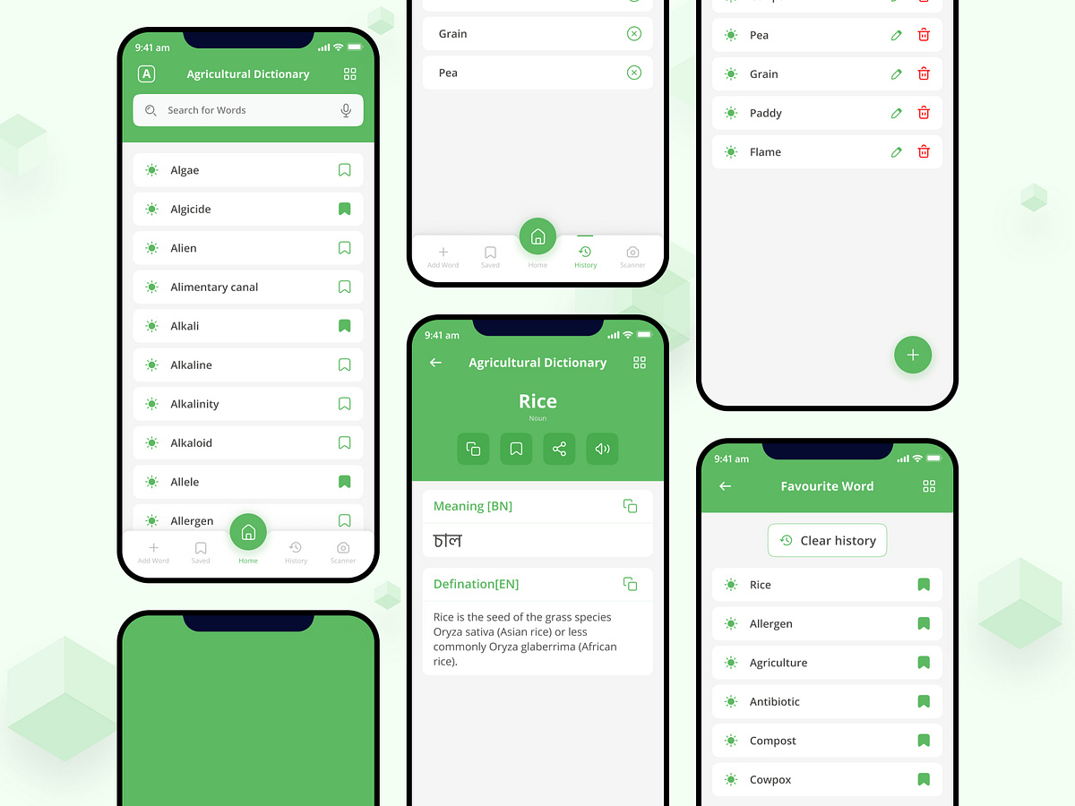 Dictionary App designs, themes, templates and downloadable graphic ...
