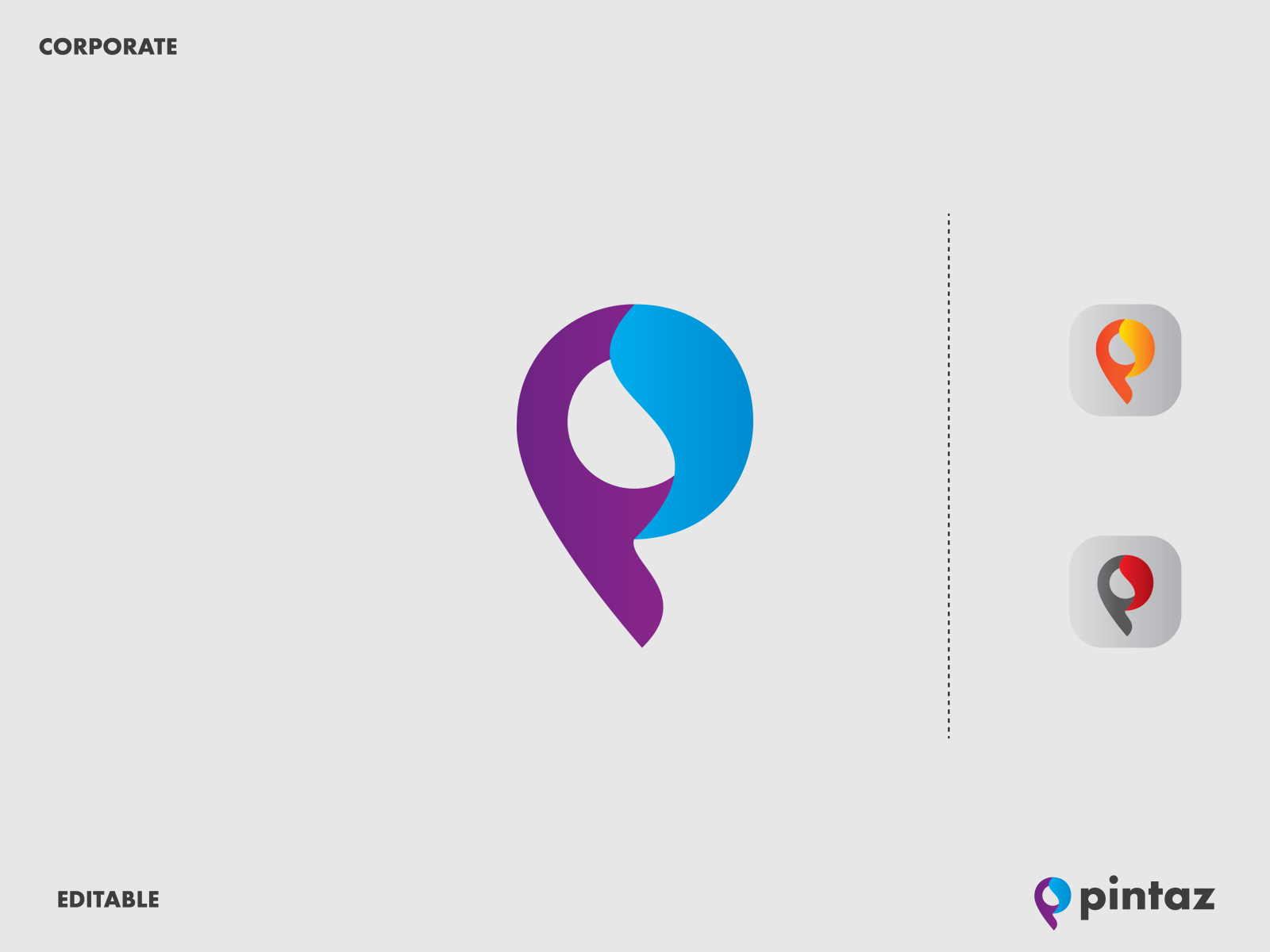 P lettermark Modern Logo by Touhid | Logo Designer on Dribbble