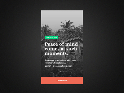 App tutorial screen by JNB on Dribbble