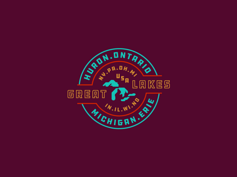 The Great Lakes by Brendan O'Connor on Dribbble