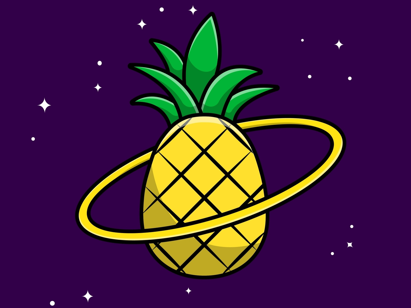 Pineapple Planet by Moksha Design Labs on Dribbble