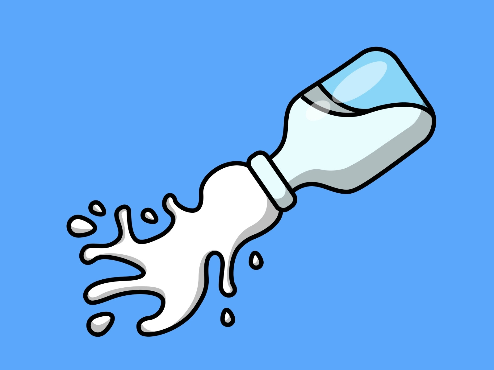 Flying Milk Bottle by Moksha Design Labs on Dribbble