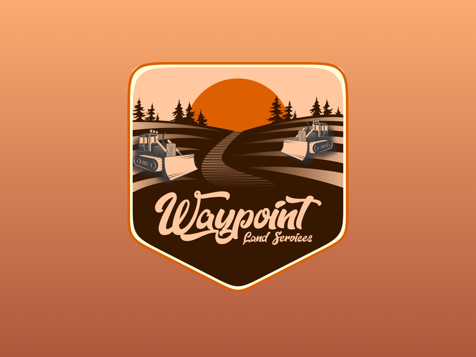 «Waypoint Land Services» logo by Nikolai on Dribbble