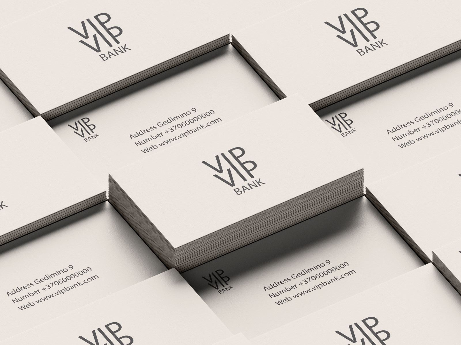 VIP bank visit card design by Dovydas on Dribbble
