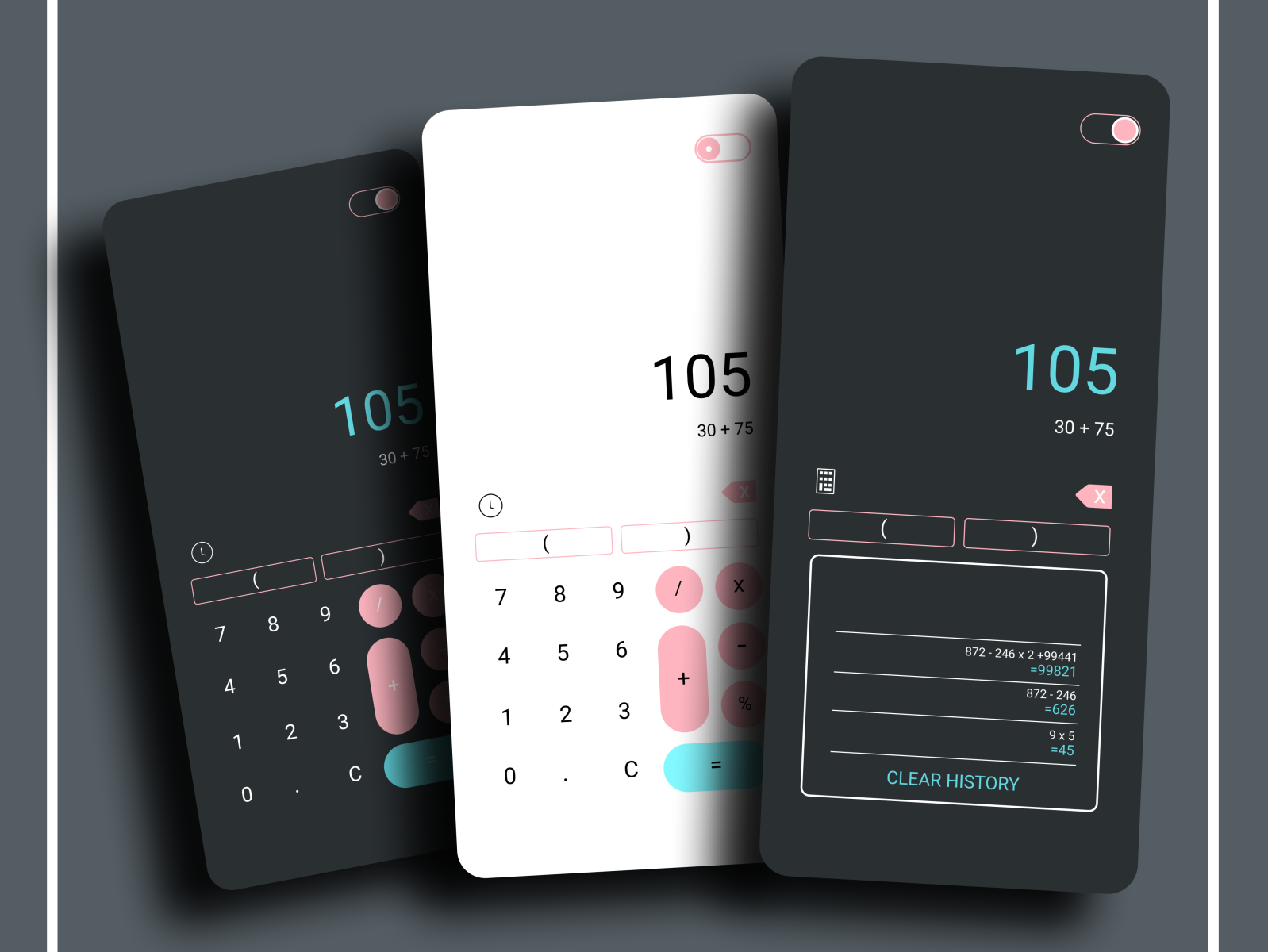 Calculator App by Freeday.UI by Freeday.UI on Dribbble