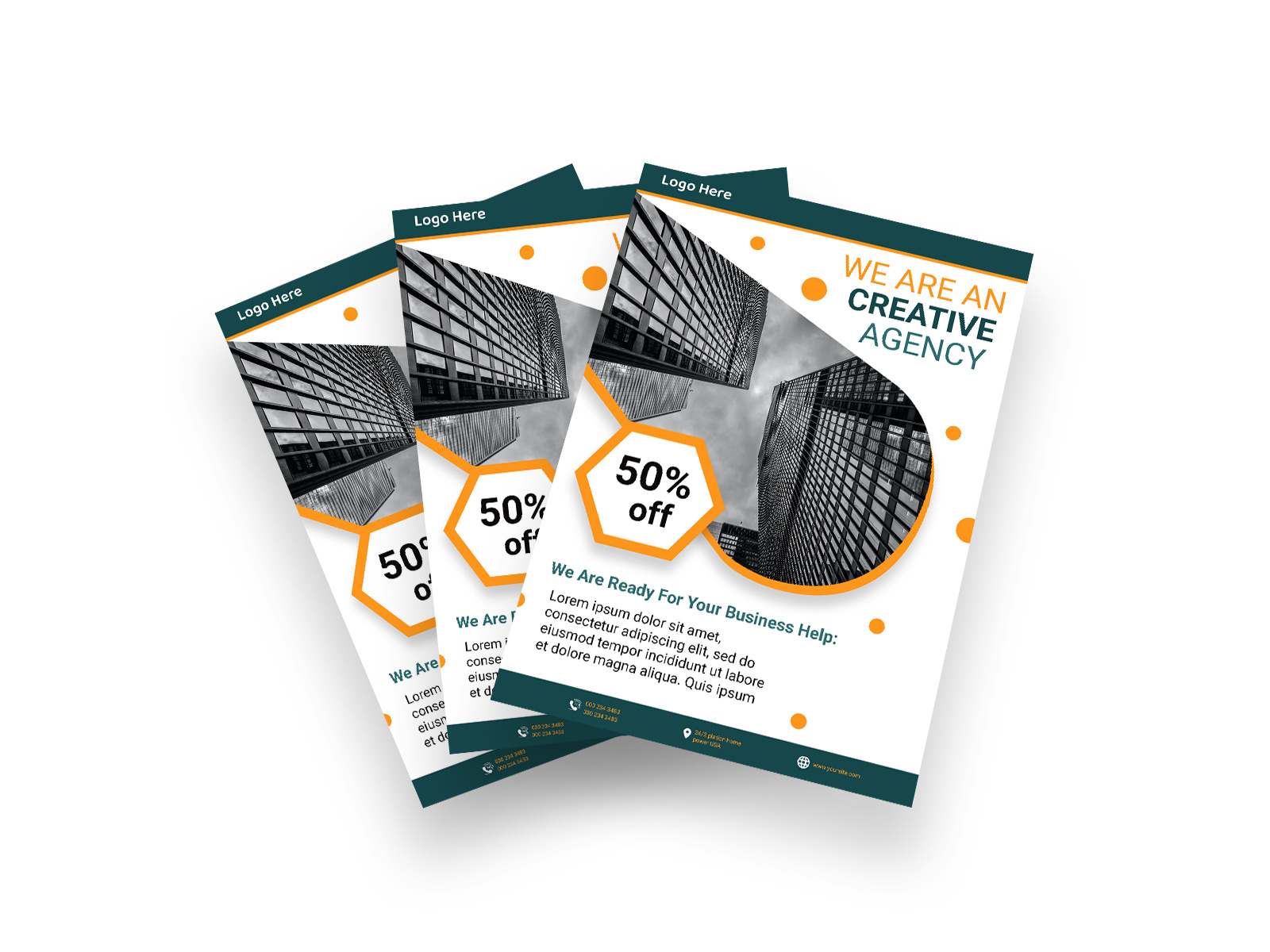 Flyer Template Design by Color_Rain on Dribbble