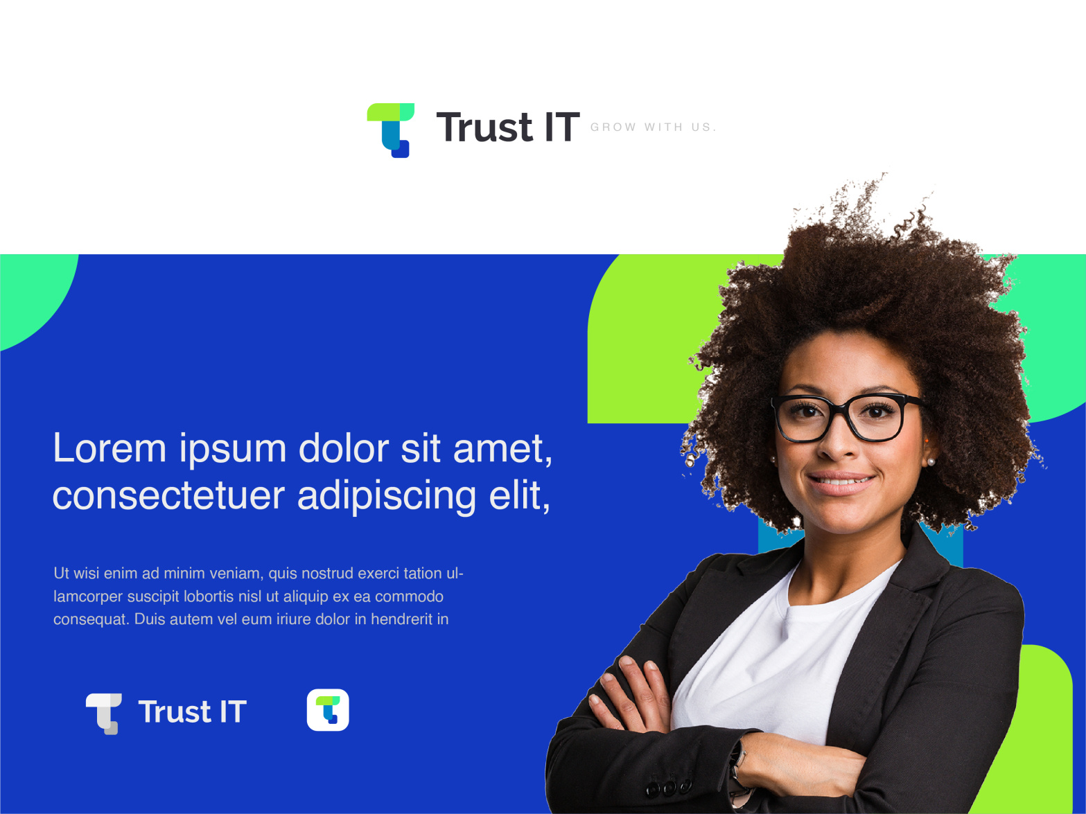 Trust IT Logo design project by Redwan Munna on Dribbble