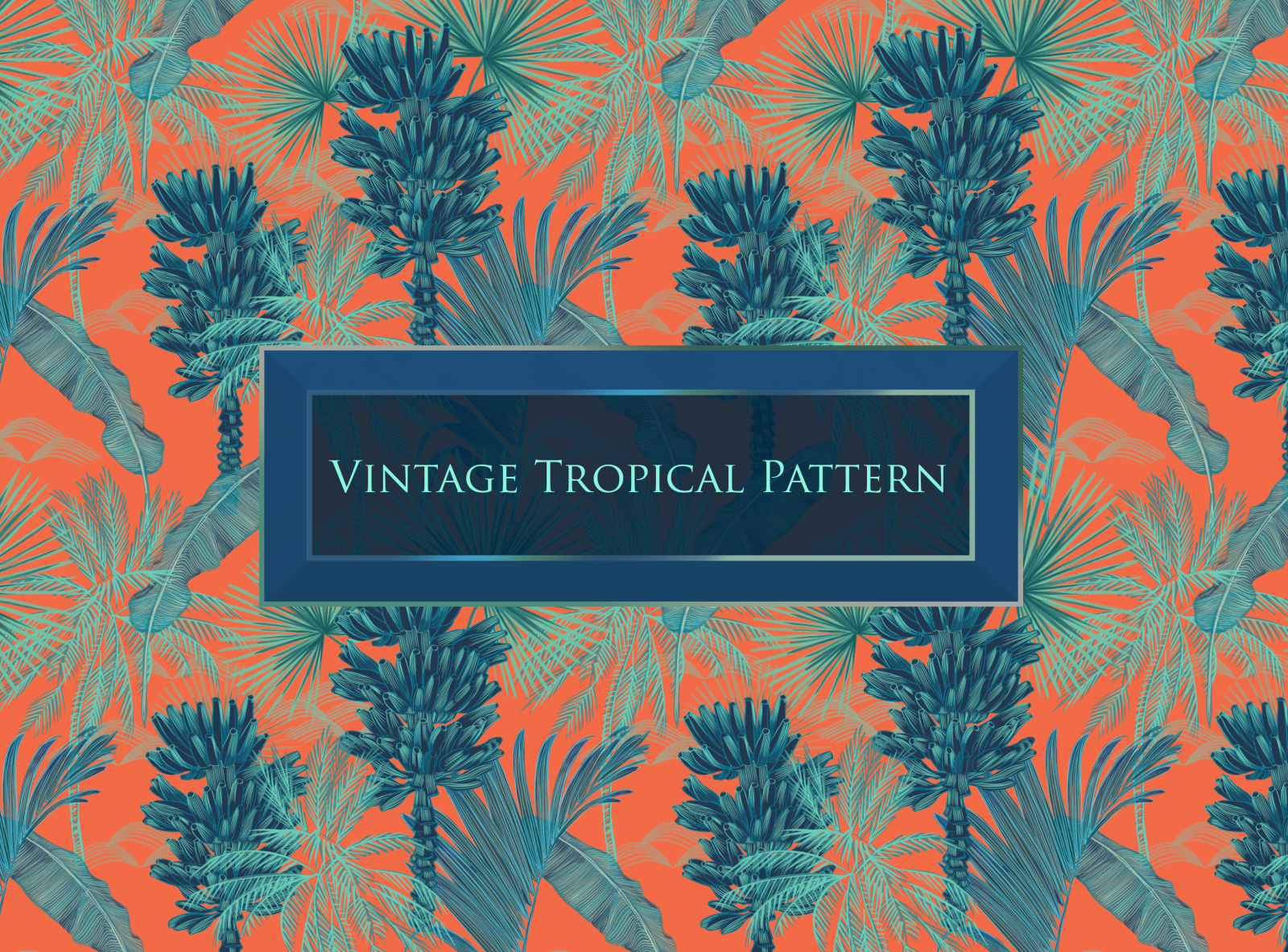 Tropical vintage pattern by ANNA KOTOVA on Dribbble