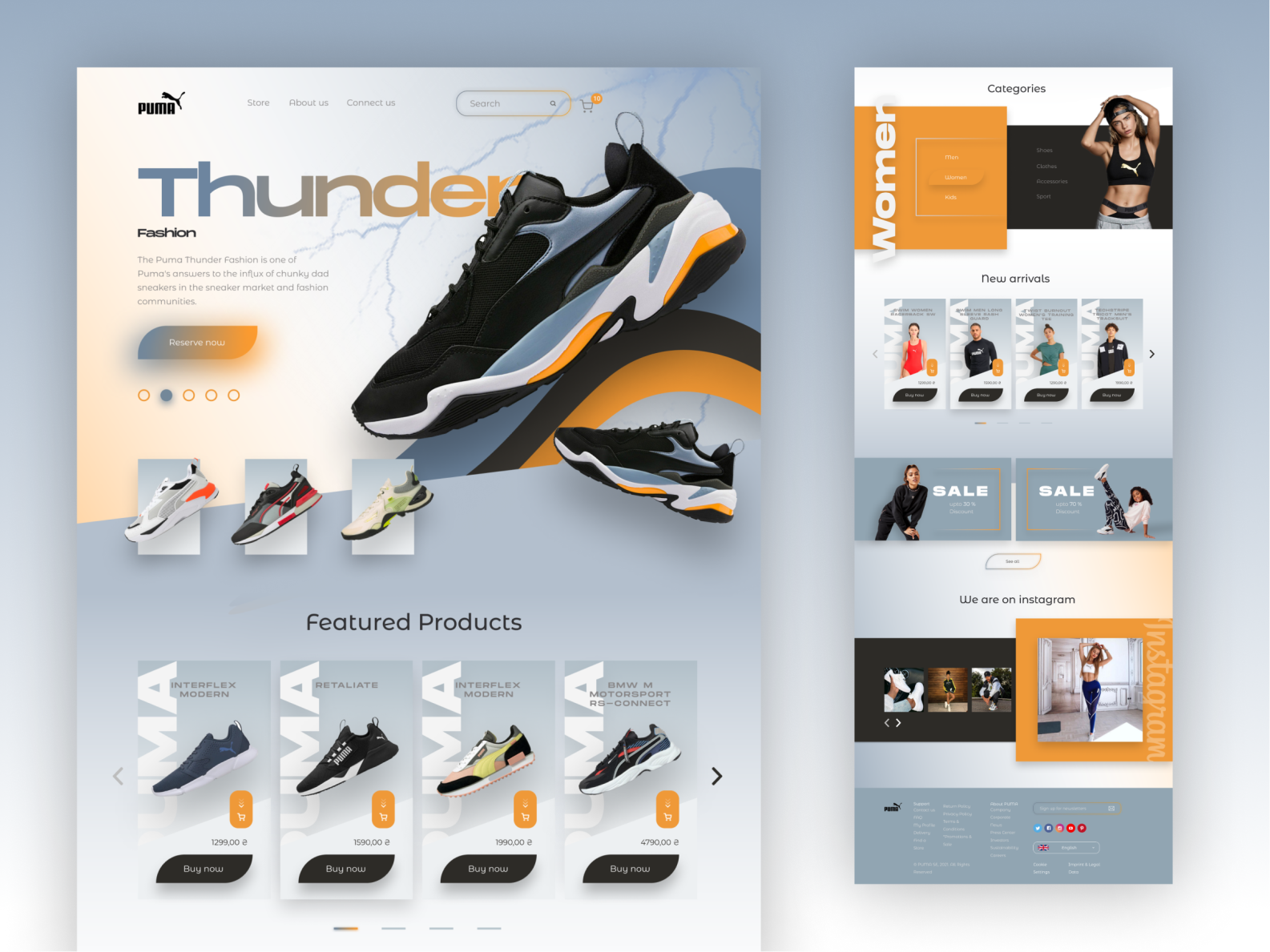 Concept design for Puma store by Helen Ryutina on Dribbble