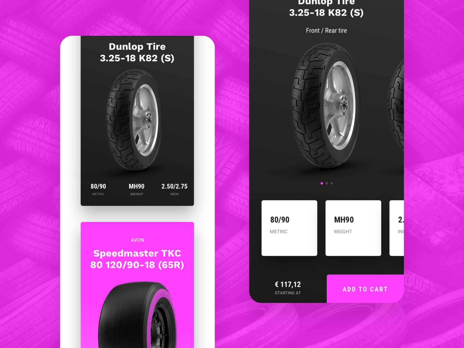 Tires Online Store by Pierfilippo Ariano on Dribbble