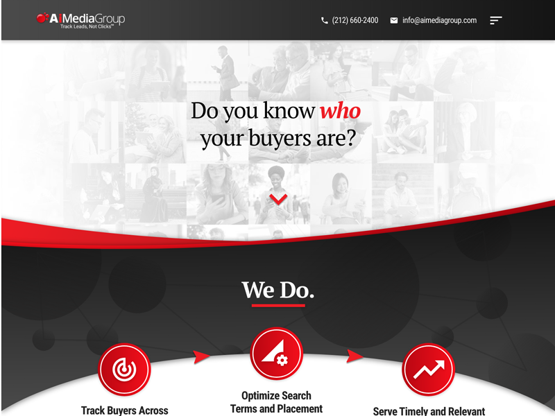 Ai Media Group Site Redesign by Adam Schmid on Dribbble