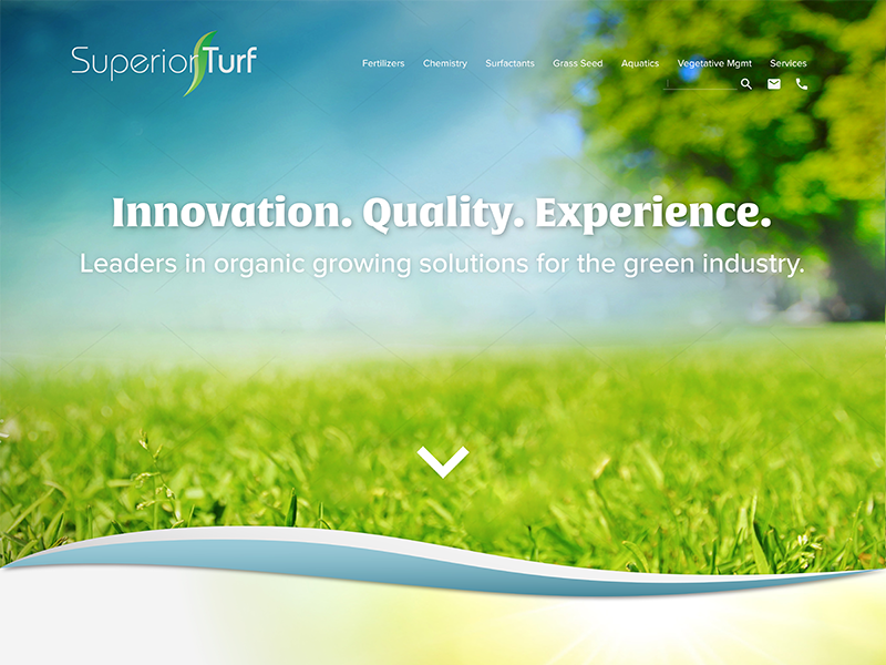Superior Turf Site Redesign by Adam Schmid on Dribbble