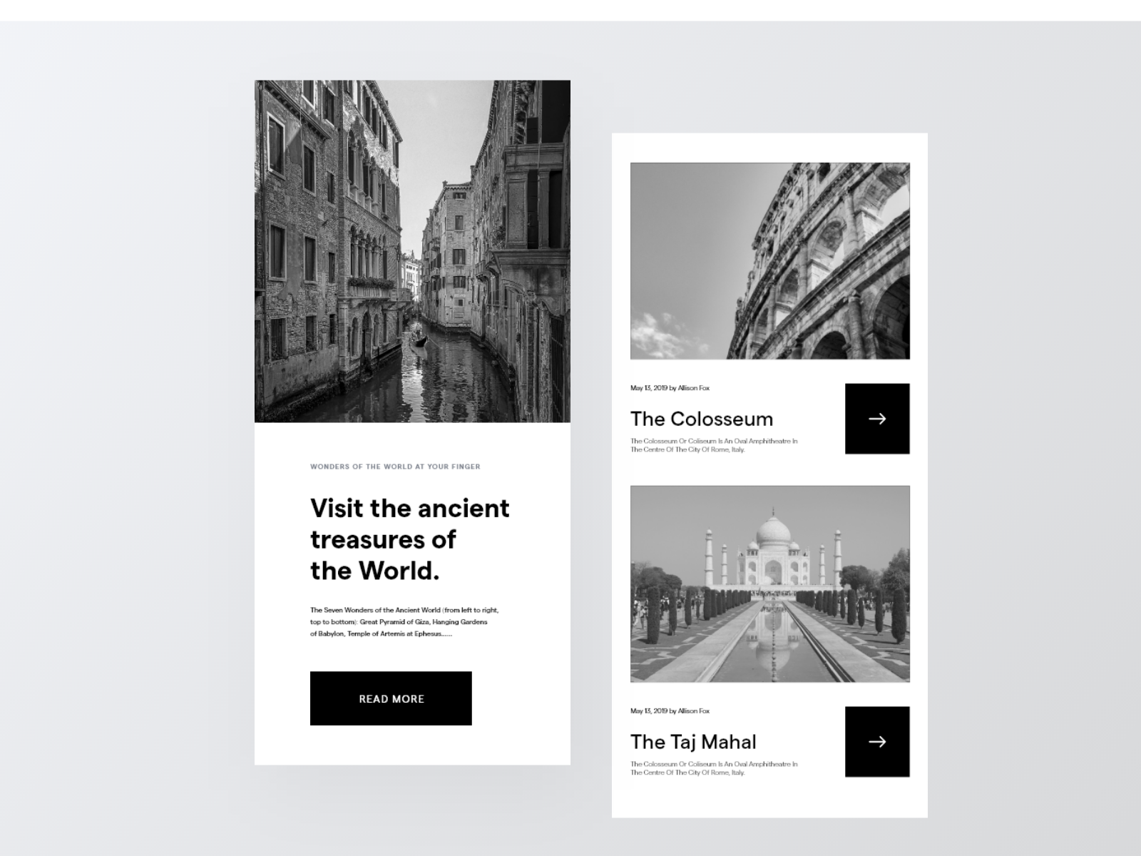 Travel App UI by Arif Hossain on Dribbble