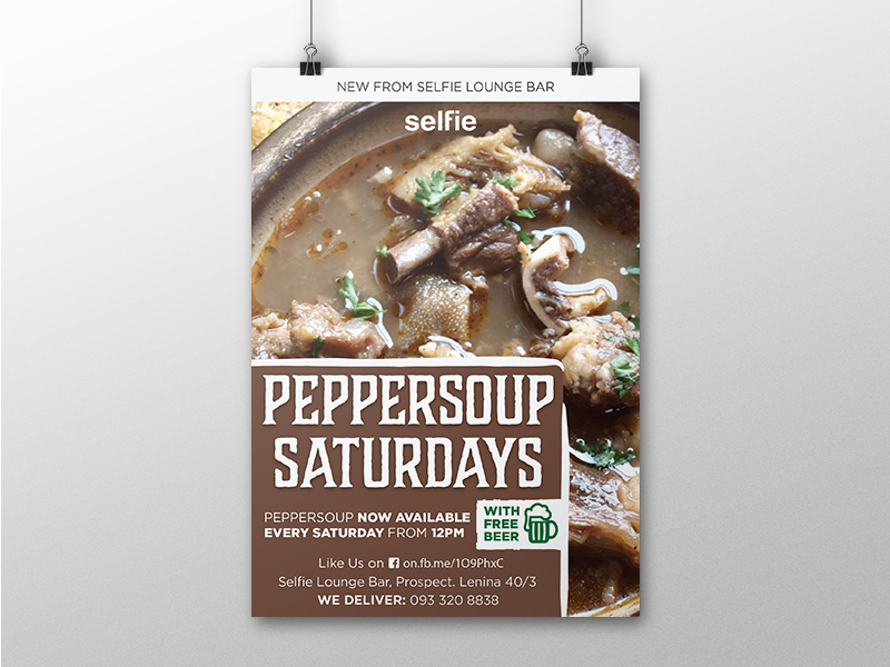 Selfie Lounge Promo Poster 1 by Adetunji Paul on Dribbble