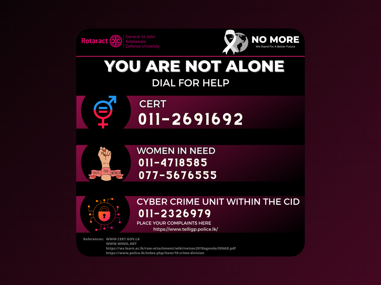 Project No More by Asini Sanja on Dribbble