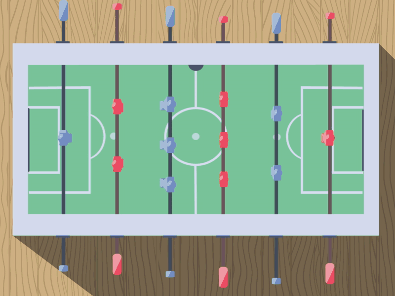 Foosball by Max Anderson for PlaidCow on Dribbble