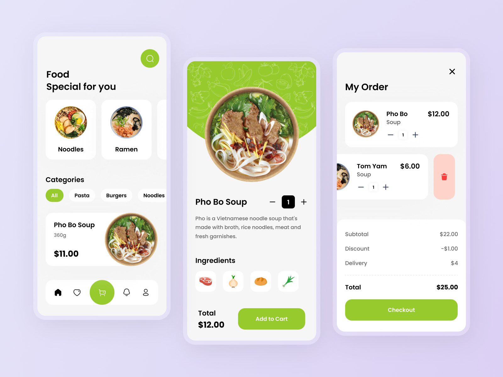 Food App by Anastasia Karobkina for The Department on Dribbble