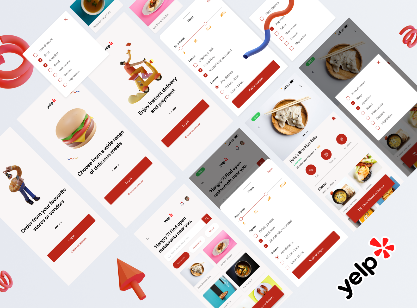 Yelp Redesign by Mariam Abashidze on Dribbble