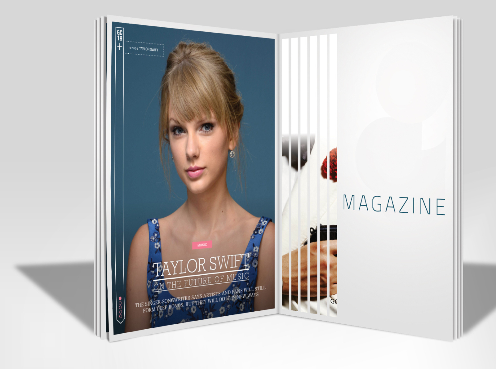 Magazine by Kashif Jan on Dribbble