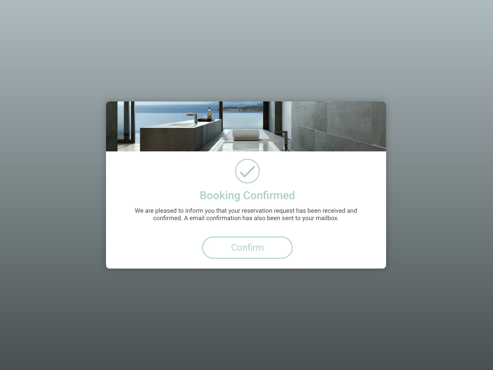 Daily UI 054 - Confirmation by Haoyang Guan on Dribbble