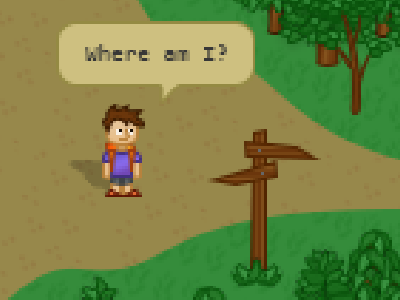 Forest Pixel Art Sign Post by Shane Hennessy on Dribbble