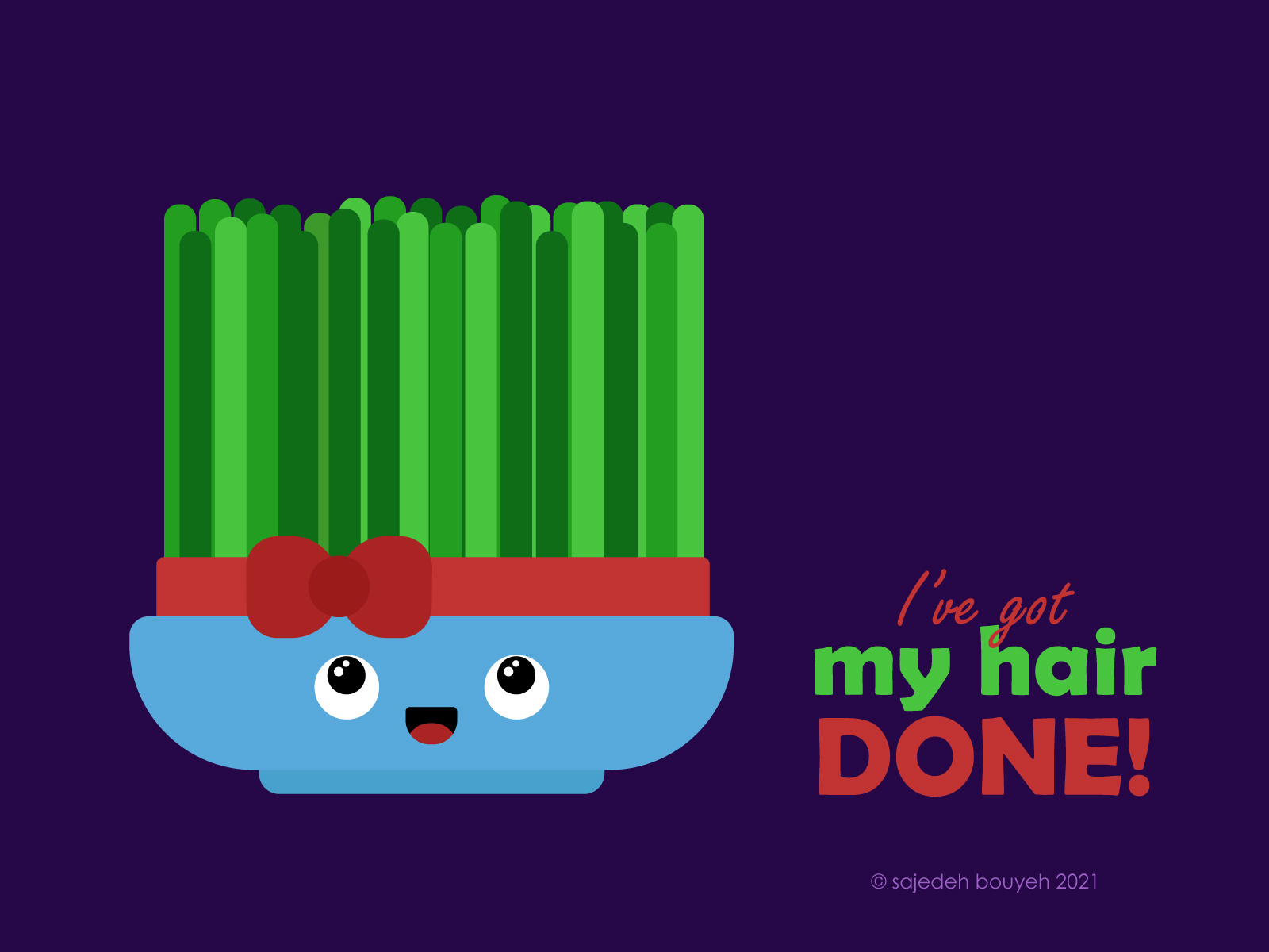 hair DONE by Sajedeh Bouyeh on Dribbble