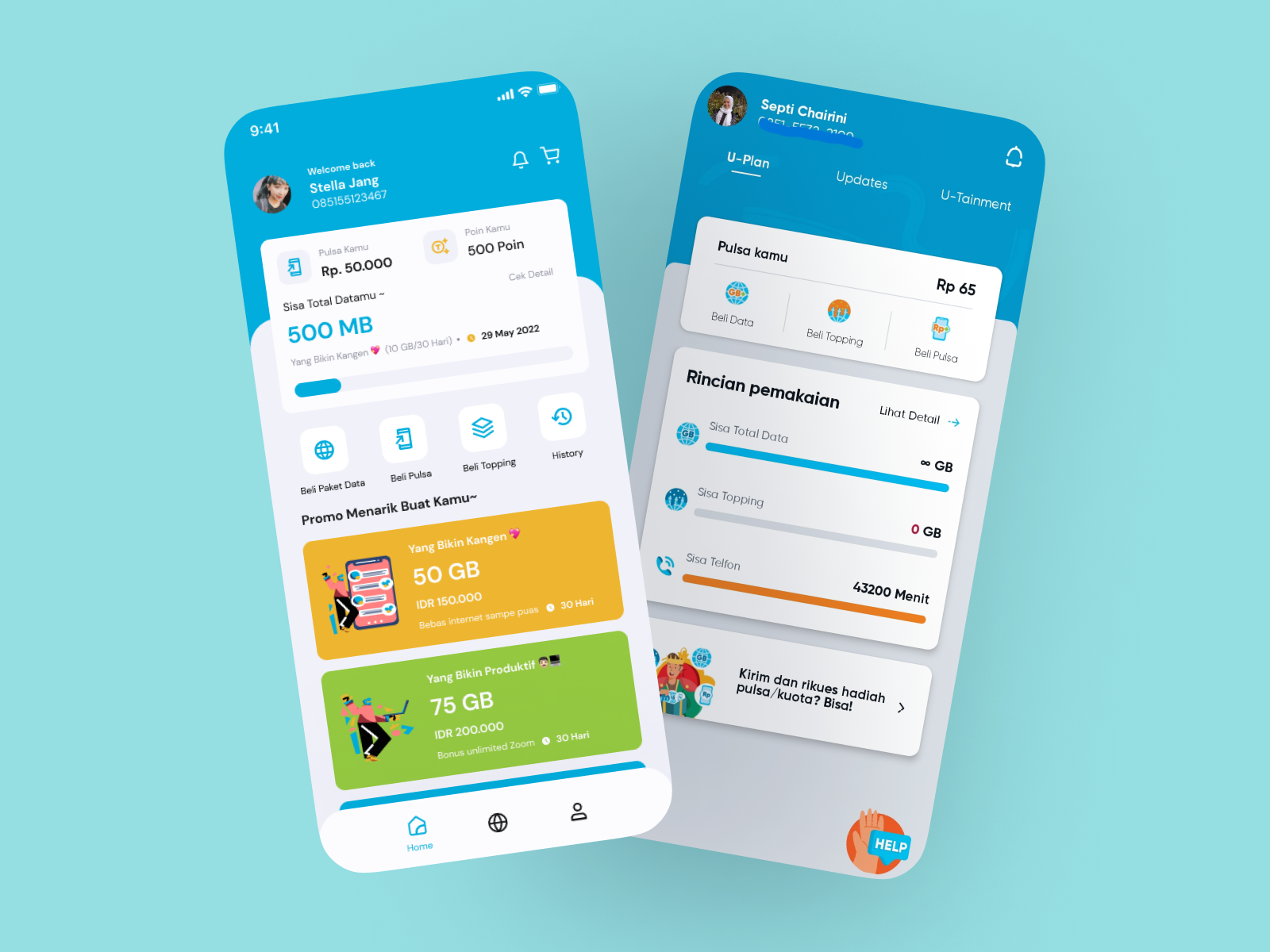 by.U - Mobile Internet Provider App Redesign by Septi Chairini on Dribbble