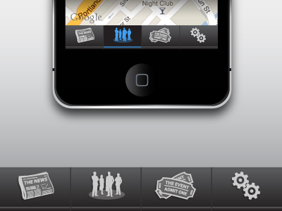 Directory iOS app tab bar by Racco on Dribbble