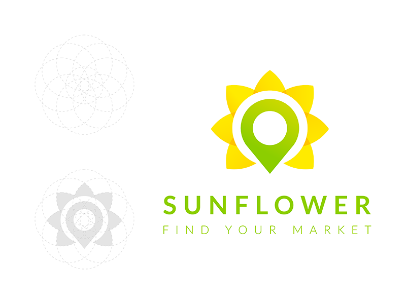 Sunflower Logo by Nicolas Enne on Dribbble