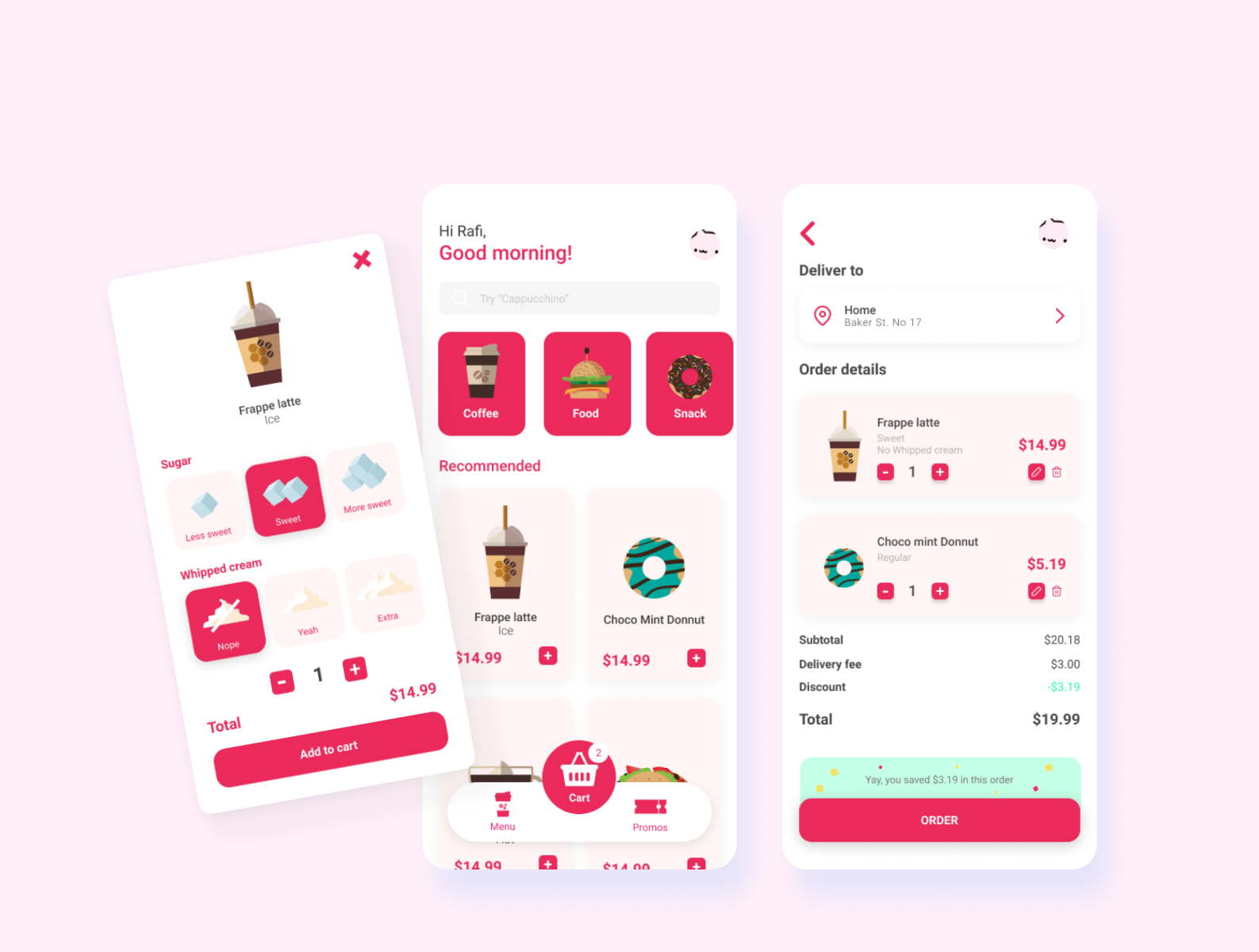 Coffee Shop UI Design by Rafienzy on Dribbble