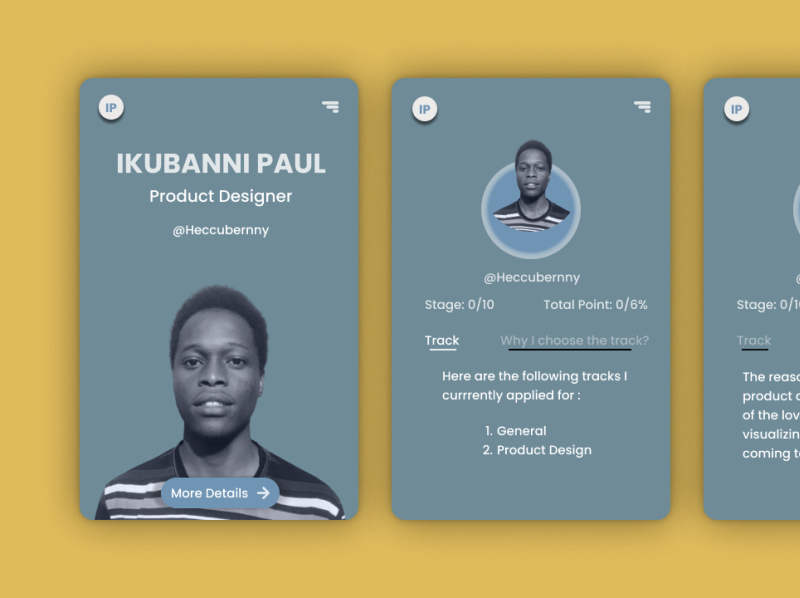 Simple Intro Card by Ikubanni Paul on Dribbble