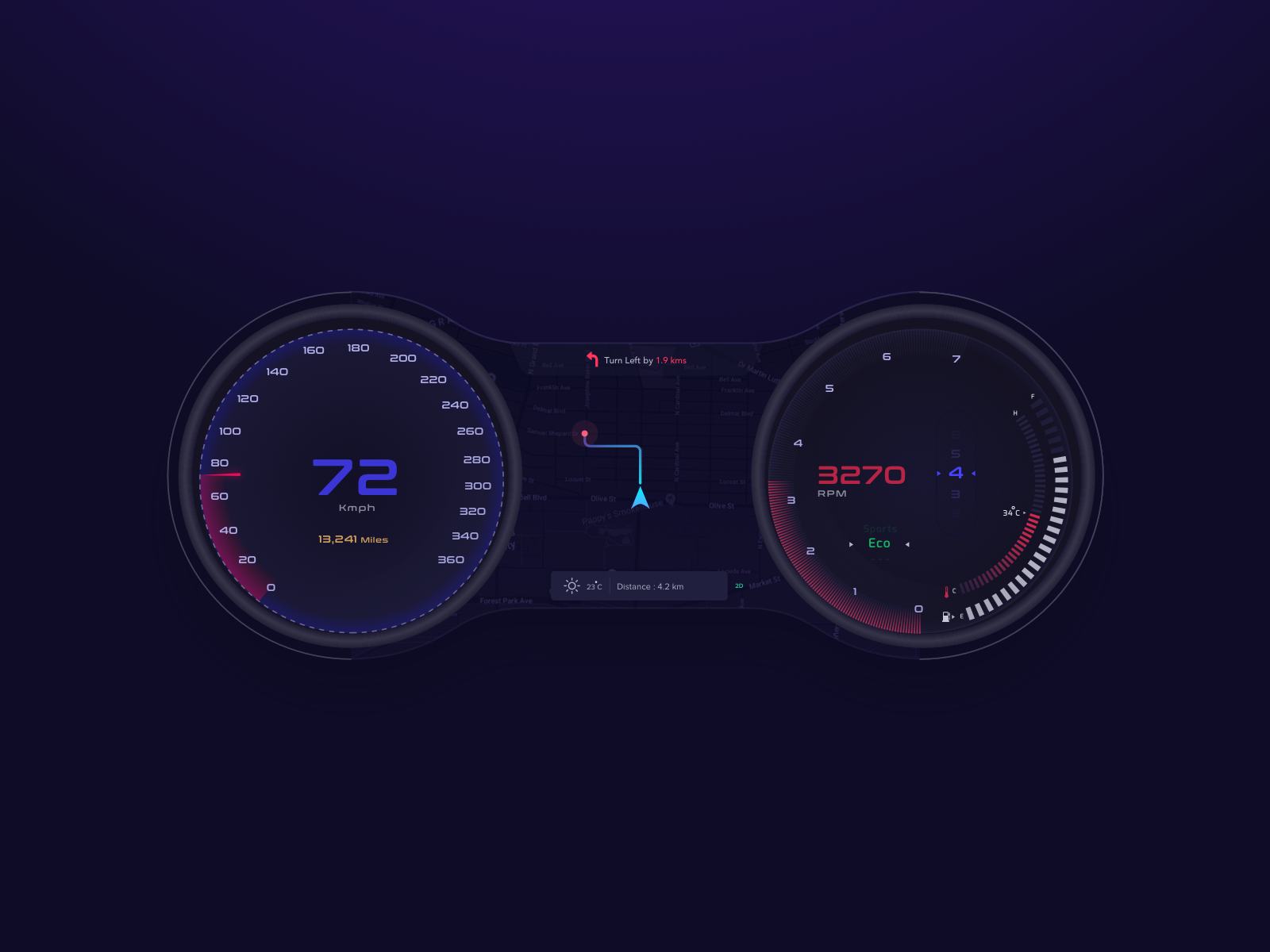Daily UI Challenge #034 - Car UI by 🌀Udara🌀 on Dribbble