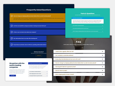 Website FAQ Design by Moshahed Somrat on Dribbble